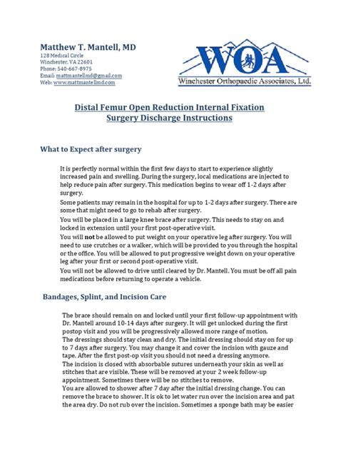 Distal Femur Orif Pdf Surgery Constipation