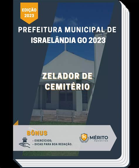Apostila Zelador De Cemitério Prefeitura De Israelândia Go 2023