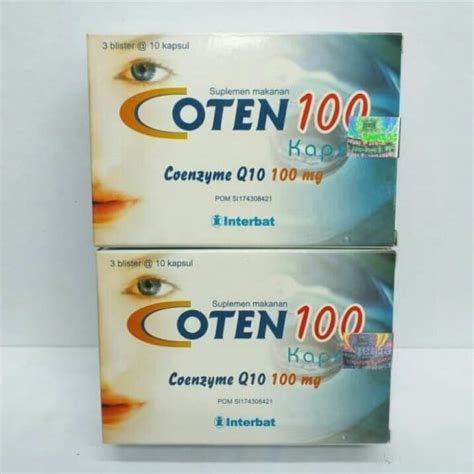 Jual Coten 100 Mg 30 Kapsul Membantu Memelihara Kesehatan Tubuh