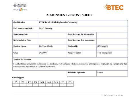 Security Assignment 1 Papers Computer Security Docsity