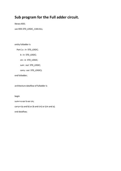 carry save adder type 2 pdf programming languages computing
