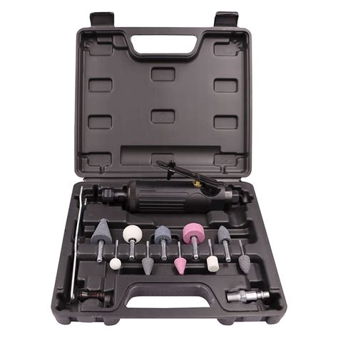 Ujmt87 Juego De Moto Tool Neumático Recto Con Accesorios 15 Piezas