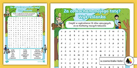 Za Co Kocham Mojego Tatę Wykreślanka Professor Feito