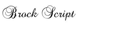 Brock Script Font FontPalace Com Brock Script Font FontPalace Com