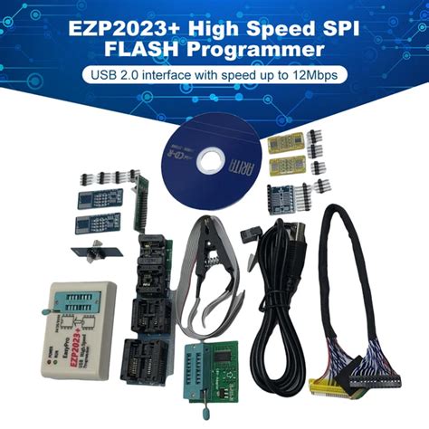 ezp2023 high speed usb spi programmer bios chip usb 2 0 12mbps with 12