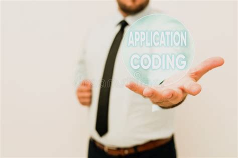 Conceptual Caption Application Coding Business Showcase Process By