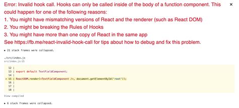 Error Invalid Hook Call Using Create React Library Mui Issue Mui Material Ui Github