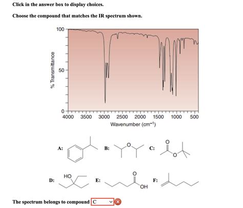 Solved Click In The Answer Box To Display Choices Choose Chegg Com