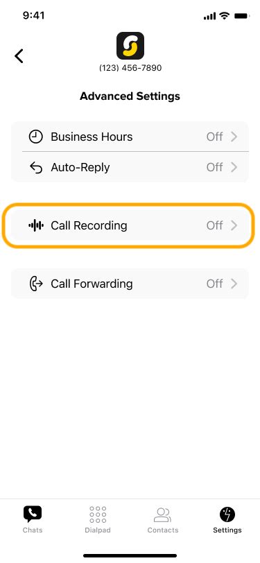 Call Recording SwitchUp