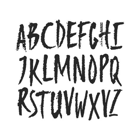 Premium Vector Vector Hand Drawn Uppercase Letters