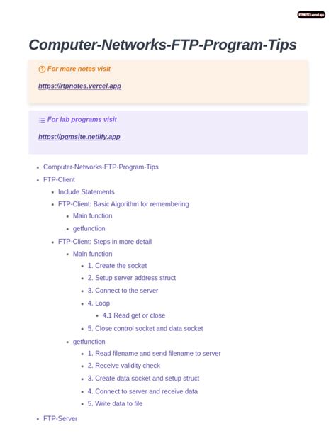 Computer Networks Ftp Tips Pdf File Transfer Protocol Computer