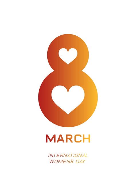 3 월 8 일 국제 여성의 날 인사말 카드 벡터 Eps Ai Uidownload