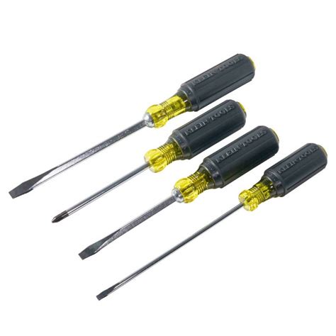 Klein 85105 Screwdriver Set Slotted And Phillips Cushion Grip 4 Piece Bc Fasteners And Tools