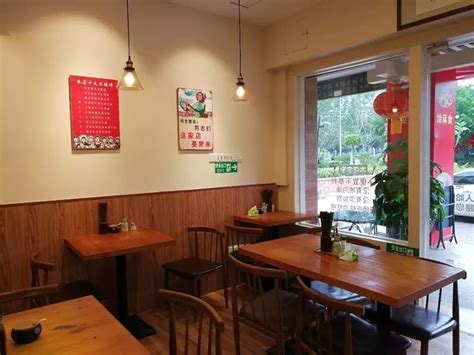 粉面小吃店装修效果图 粉面店装修效果图 大山谷图库