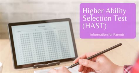 Higher Ability Selection Test Hast