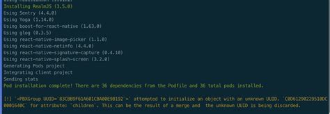 Cocoapods Install Take Long Time · Issue 2642 · Realmrealm Js · Github