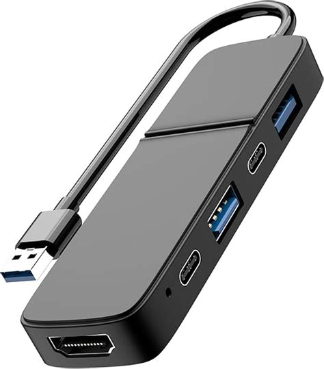 Amazon Com USB To HDMI Adapter Eanetf Dual USB C USB A Hub Ports With USB C And