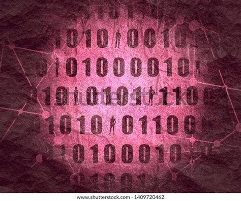 Binary Code Background Silhouettes Women Algorithm Stock Illustration Shutterstock