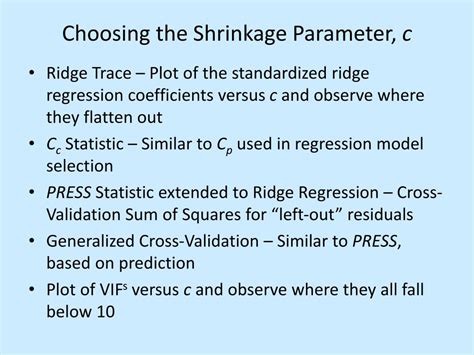 Ppt Ridge Regression Powerpoint Presentation Free Download Id 2420090