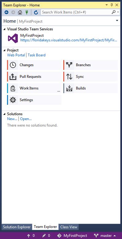 Setting Up Tfs In Visual Studio 2015 Community Edition Stack Overflow