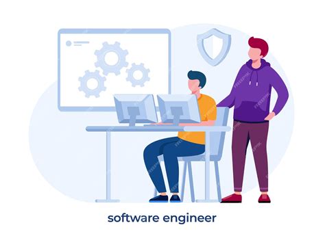 Premium Vector Software Engineer Concept Idea Of Programming And