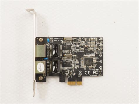 Used Syba SY PEX24028 2 Port Gigabit Ethernet PCI E X1 Network Card High Profile UBB Threads
