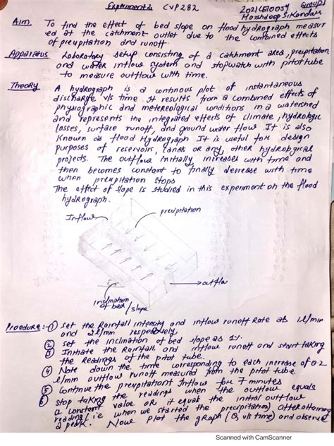 Hydrology Lab Exp2 2023 G1 Pdf