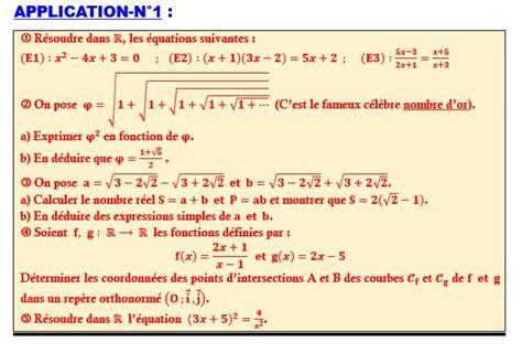 Cours De Maths Les Fonctions Polynômes Du Second Degré