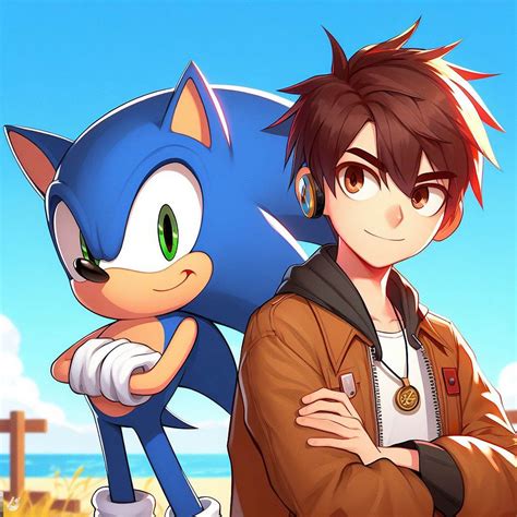 Sonic And Chris By Glitchyart11 On Deviantart