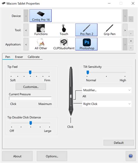 Ps Specific Settings On Wacom Pen Not Working Adobe Community 12349533