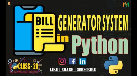 Billing Management System In Python Programming Language Youtube