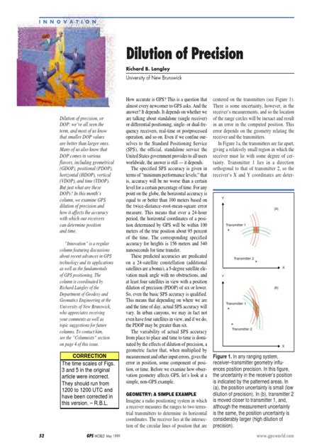 Dilution Of Precision Pdf Teaching Mathematics Entertainment General
