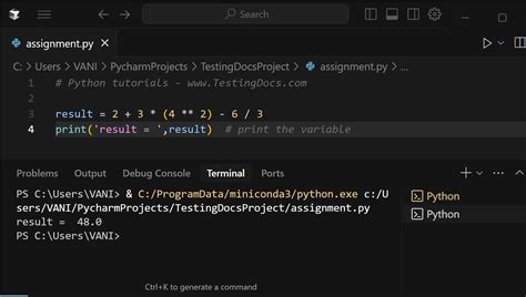 Python Example With Pemdas