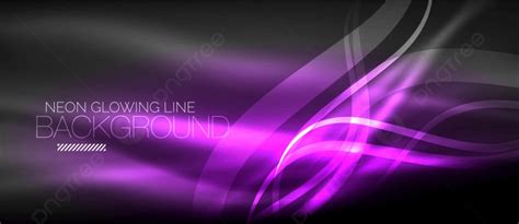 Neon Elegant Smooth Wave Lines Digital Abstract Background Soft