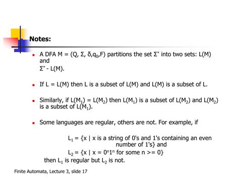 Ppt Lecture Three Finite Automata Powerpoint Presentation Free Download Id 2849021
