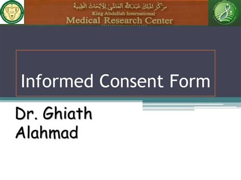 Informed Consent Process And Procedurepptx