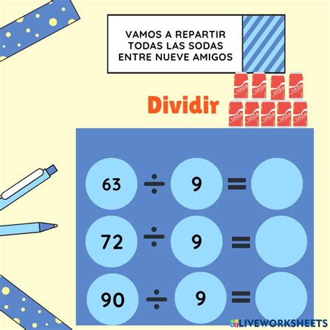 Division Ejemplo 2 Worksheet Live Worksheets