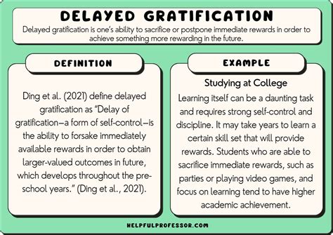 What Is A Delayed Gratification At Robert Gump Blog