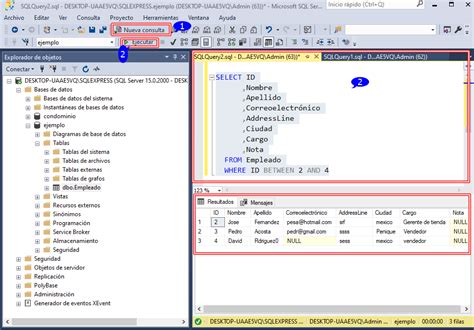 Sql Between Recupera Rango De Valores Sqlserverdb