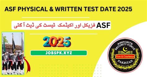 Asf Physical And Written Test Date 2025 Jobs Pk Today Govt Jobs
