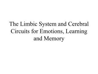 PPT The Limbic System PowerPoint Presentation Free Download ID