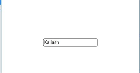 Kailashs Blogs Round Corner Textbox In Wpf