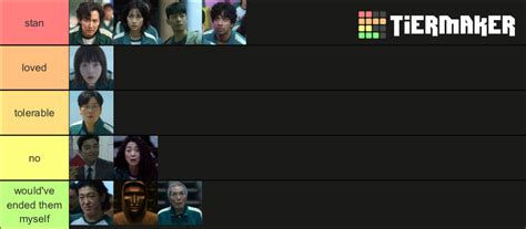 Squid Game Characters Tier List Community Rankings TierMaker