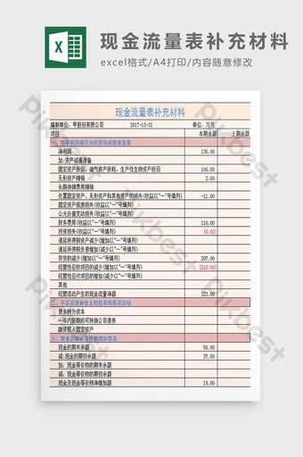 Excel งบกระแสเงินสด Excel ตาราง เทมเพลต เทมเพลต Excel แบบ Xls ดาวน์โหลดฟรี Pikbest