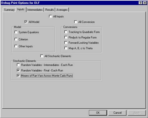 The Debug Print Options Inputs Page Download Scientific Diagram