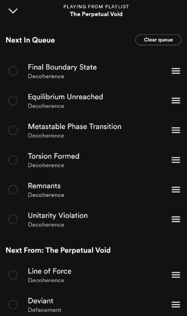 On My Android The Clear Queue Button Is Not Sho The Spotify