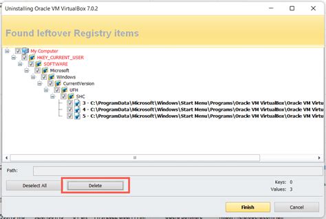 Как полностью удалить Virtualbox в Windows