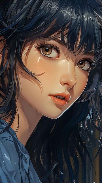 Premium Ai Image Ethereal Anime Beauty Portrait Illustration Of A
