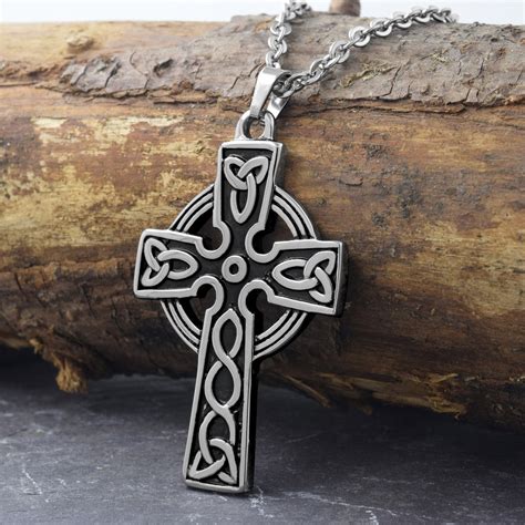 Celtic Cross Necklace Etsy