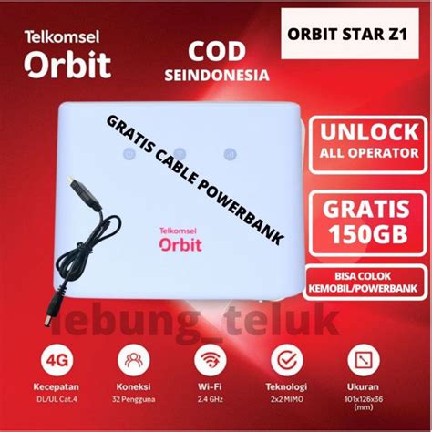 Jual Telkomsel Orbit Star Z1 Unlock All Operator Home Router Original Garansi Resmi 12 Bulan